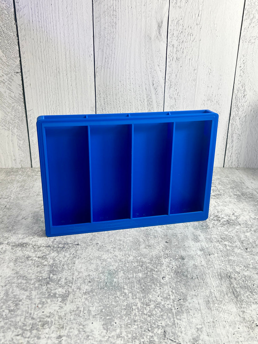 3D Printed Straw Organizer - Straw Holder - Kitchen Organizer -- Blue ...