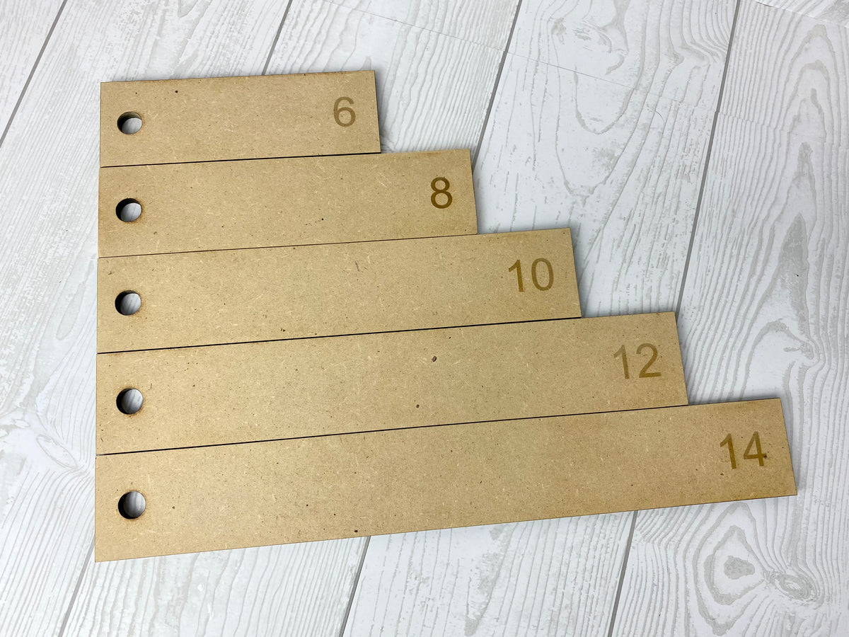 Set of 5 Ribbon Tail Rulers - Wreath Making, Ribbon Ruler – Truquality ...