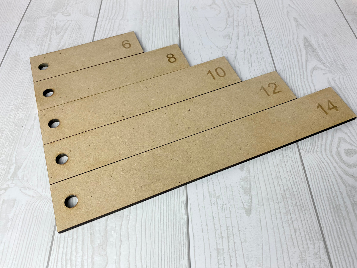 Set of 5 Ribbon Tail Rulers - Wreath Making, Ribbon Ruler – Truquality ...